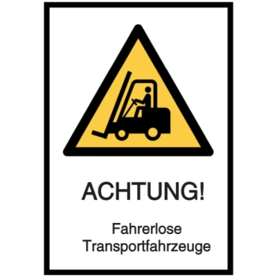 Beschilderung: Fahrerlose (autonome) Transportsysteme | SETON Blog